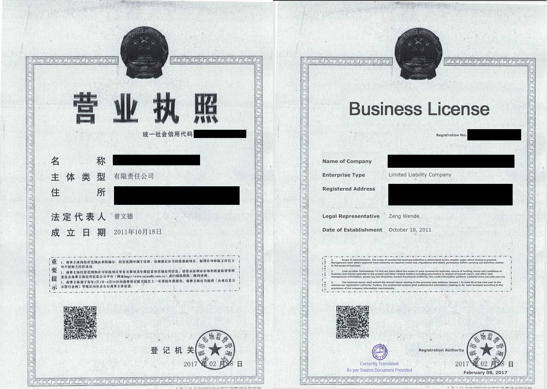 Business License Translations | Document Translations